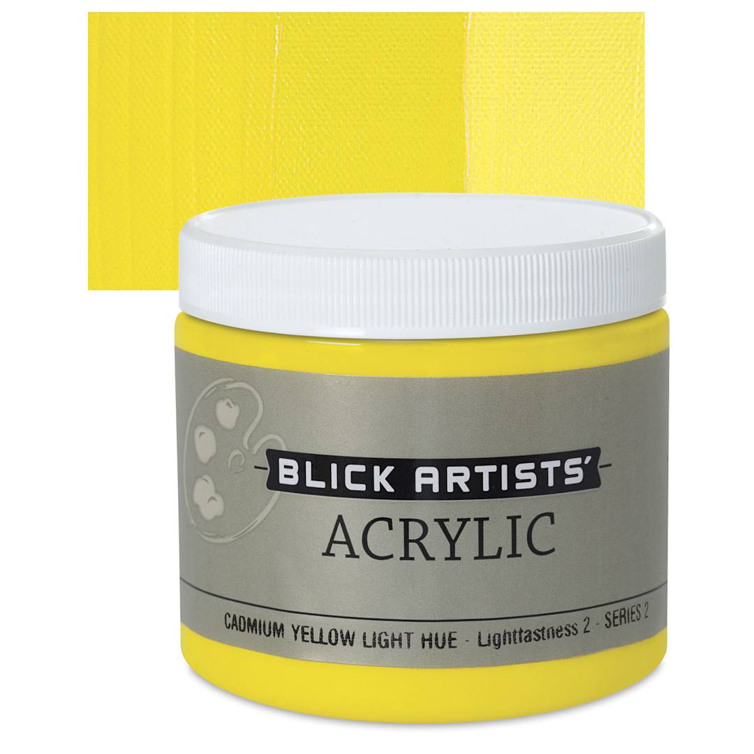 Blick Artists' Acrylic - Cadmium Yellow Light Hue, 16 oz jar | BLICK ...