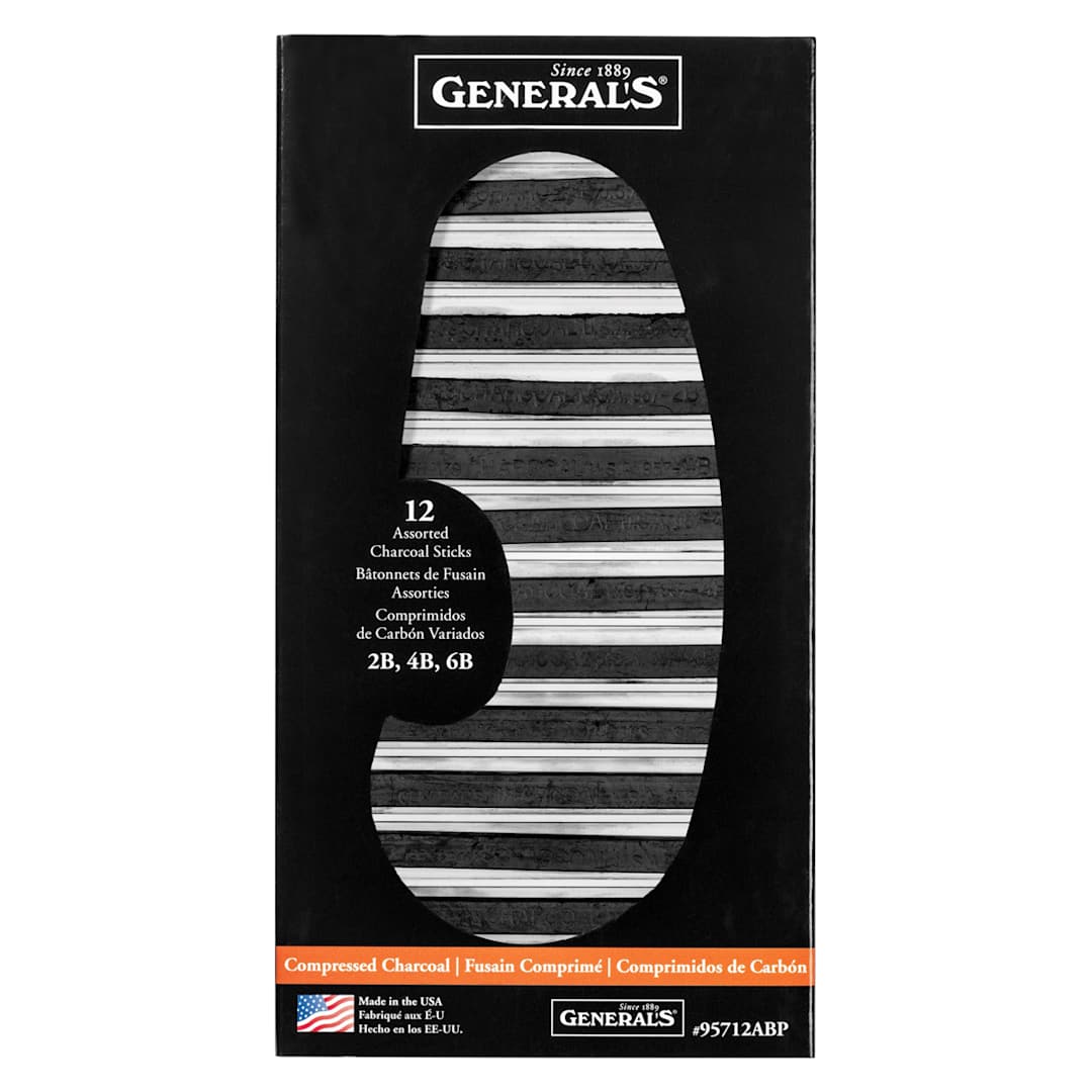 General Pencil Compressed Charcoal Set | BLICK Art Materials