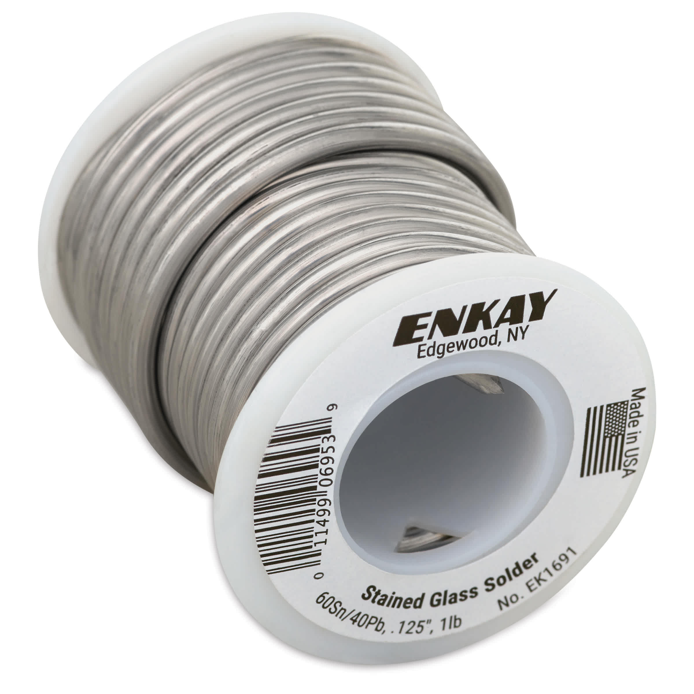 Enkay Stained Glass Solder - 1 lb, 1/8" Spool | BLICK Art Materials