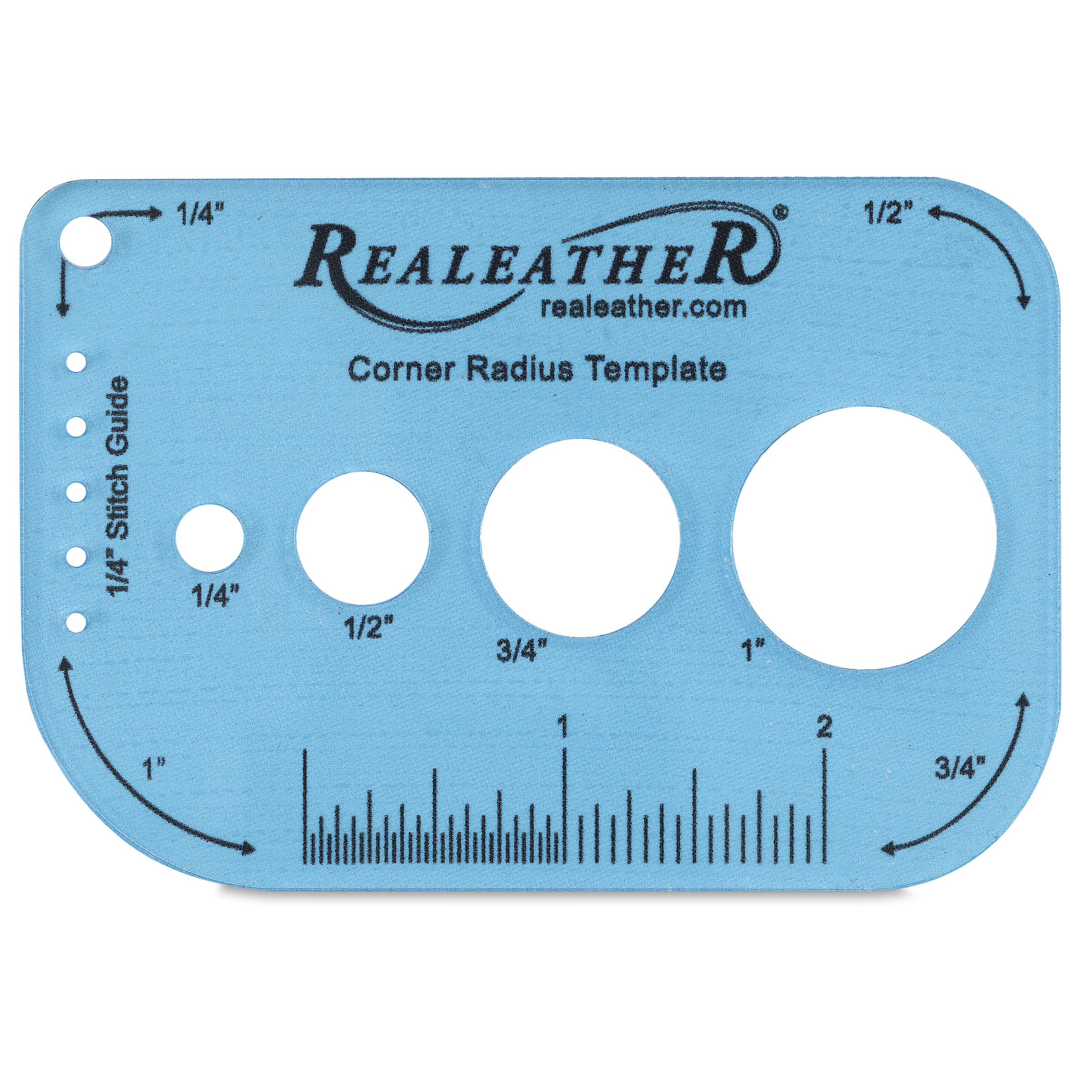 Realeather Corner Radius Template Tool & Stitch Guide | BLICK Art Materials