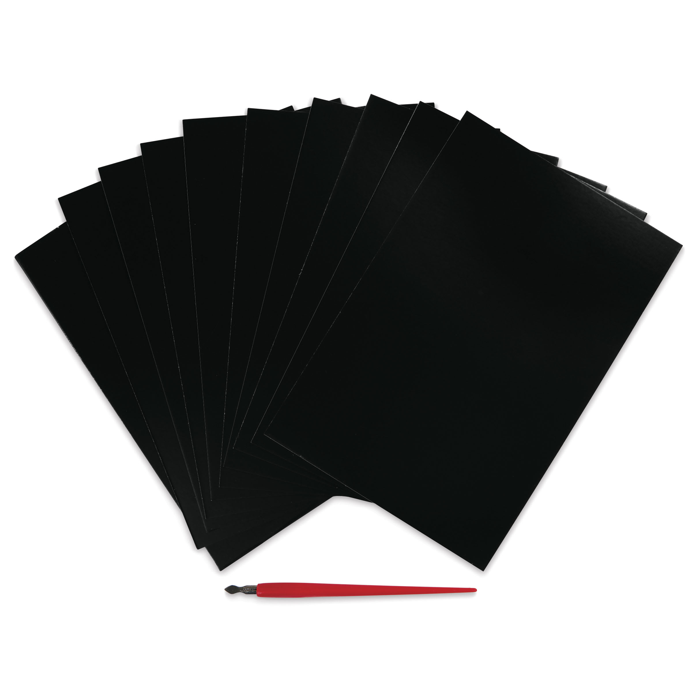 Essdee Black Pre-Inked Scraperboard - Pkg of 10, 6" x 9" | BLICK Art ...