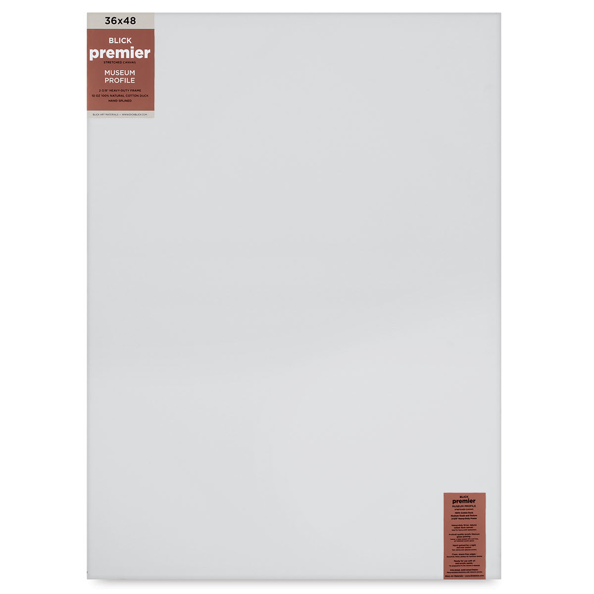 Blick Premier Stretched Cotton Canvas - Museum Profile, Splined, 36" x ...