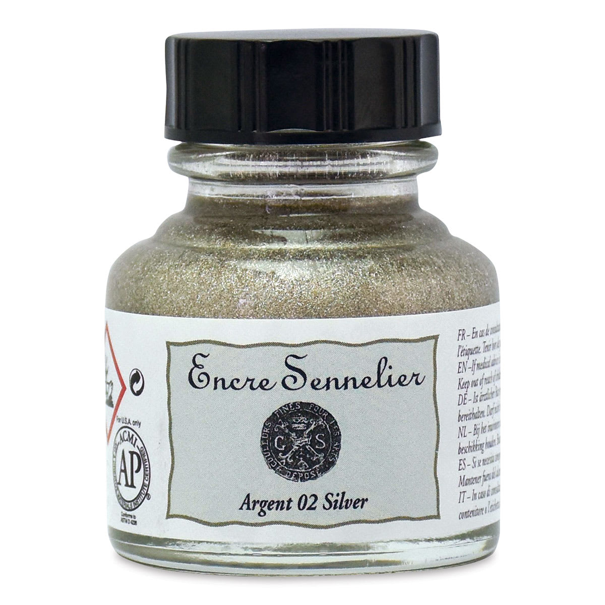 Sennelier Shellac Ink - 30 ml, Silver | BLICK Art Materials