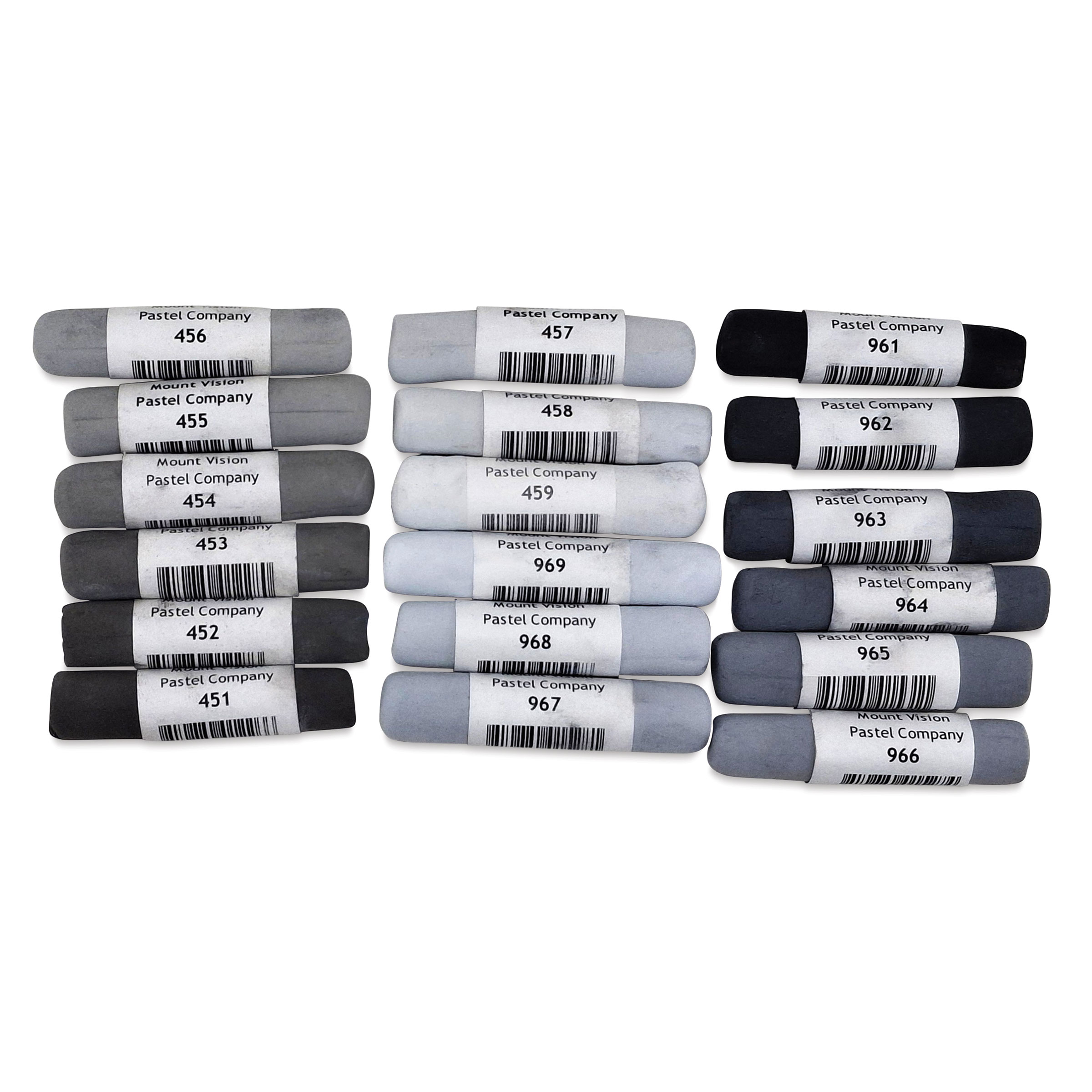Mount Vision Soft Pastel Set - Warm and Cool Grey, Set of 18 | BLICK ...