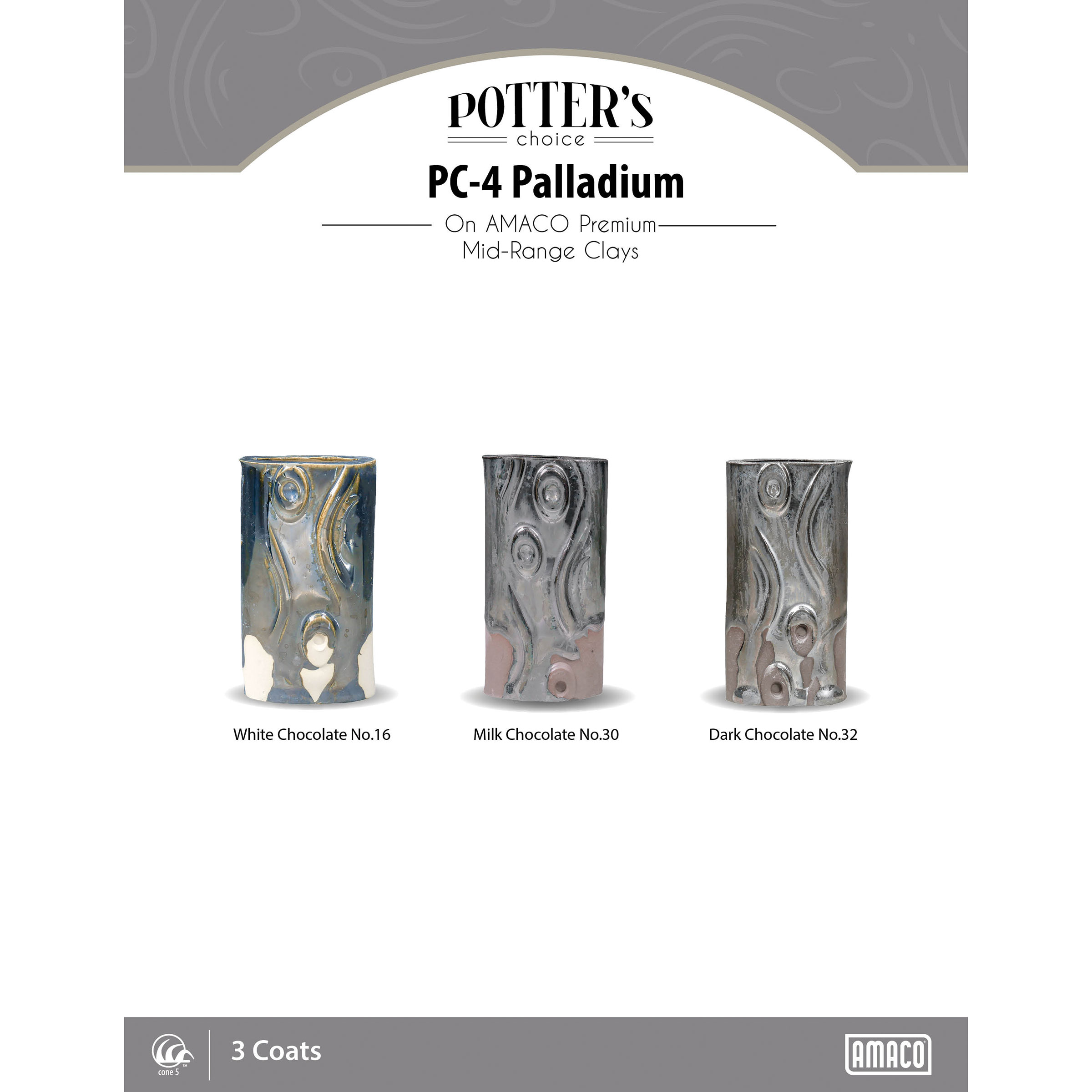 Amaco Potter's Choice Glaze - Pint, Palladium | BLICK Art Materials